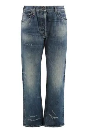 Prada Classic Fit Washed Jeans - Denim
