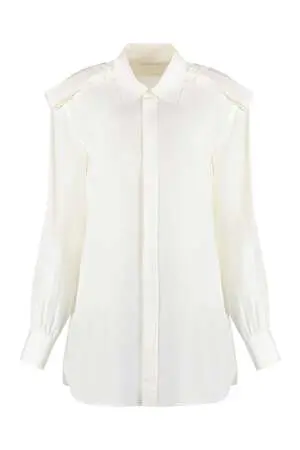 Burberry Silk Shirt - White