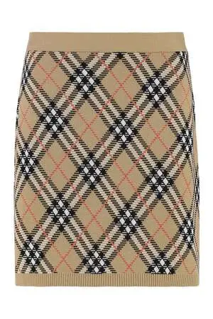 Burberry Check Knit Mini Skirt - Multicolor