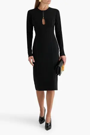 TOM FORD Cutout Stretch-knit Midi Dress
