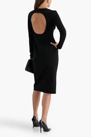TOM FORD Cutout Stretch-knit Midi Dress