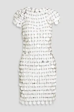 Rabanne Chainmail Mini Dress - White
