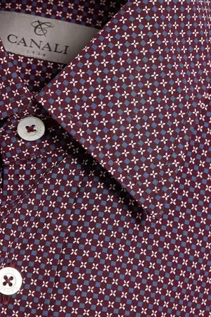 Canali Printed Cottonpoplin Shirt