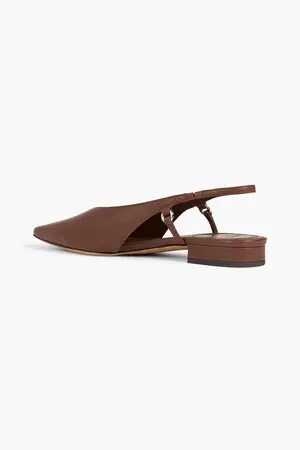 Vince Ines Leather Slingback Pointtoe Flats