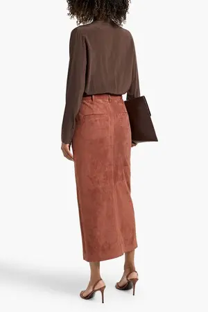 Brunello Cucinelli Draped Silk Bodysuit