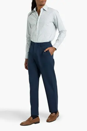 Canali Printed Cottonpoplin Shirt