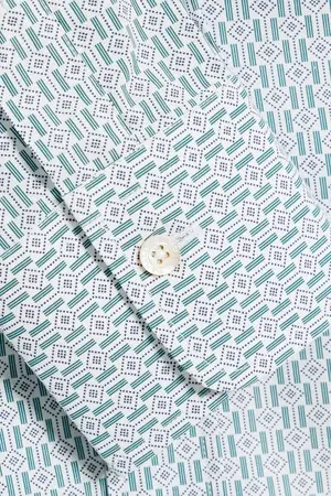 Canali Printed Cottonpoplin Shirt