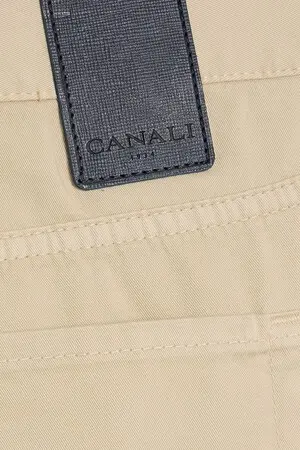 Canali Cottonblend Twill Chinos - Sand