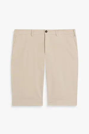 Canali Cottonblend Twill Shorts - Sand