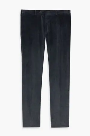 Canali Cotton-blend Corduroy Tailored Pants - Gray