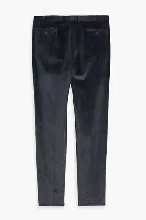 Canali Cotton-blend Corduroy Tailored Pants - Gray