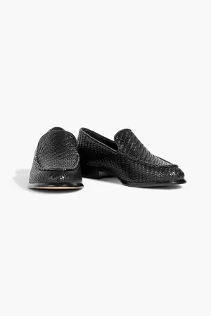 Vince Naomi Woven Leather Loafers