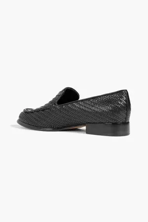 Vince Naomi Woven Leather Loafers