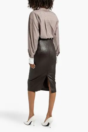 Brunello Cucinelli Striped Cotton And Silk-blend Shirt