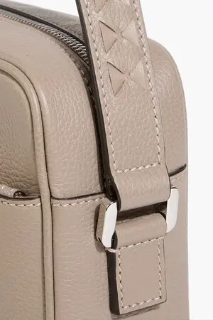 SERAPIAN East West Pebbledleather Messenger Bag - Beige