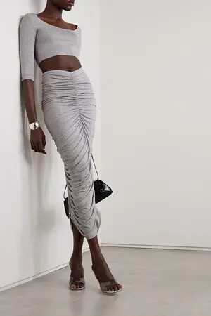 Norma Kamali Cropped Stretchjersey Top