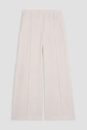 Brunello Cucinelli Wool And Mohair-blend Twill Wide-leg Pants