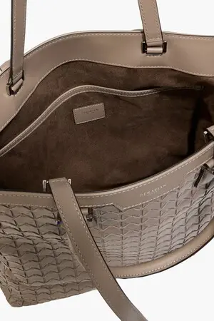 SERAPIAN Day Woven Leather Tote