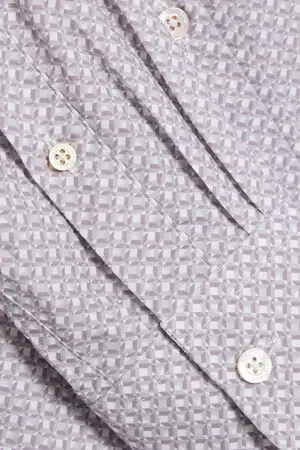 Canali Printed Cottonpoplin Shirt