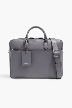SERAPIAN Pebbledleather Briefcase - Gray