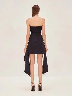 Alexis Brigitte Strapless Mini Dress With High-low Hemline