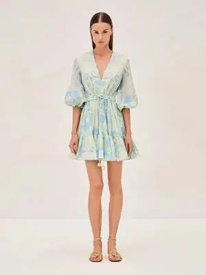 Alexis Capri Dress - Blue Vine