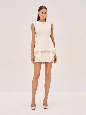 Alexis Mckenna Mini Dress - Ivory