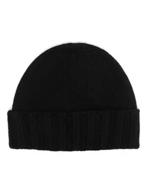 DRUMOHR Cashmere Beanie Hat - Black