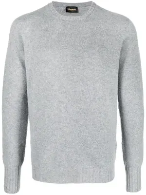 DRUMOHR Round Neck Long Sleeves Sweather - Grey