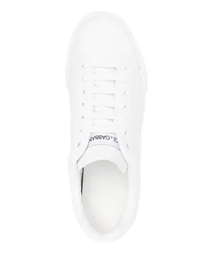 Dolce & Gabbana Portofino Leather Lace-up Sneakers