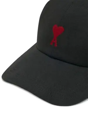 AMI Paris De Coeur Embroidered Baseball Cap