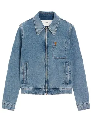 AMI Paris De Coeur Jacket - Blue