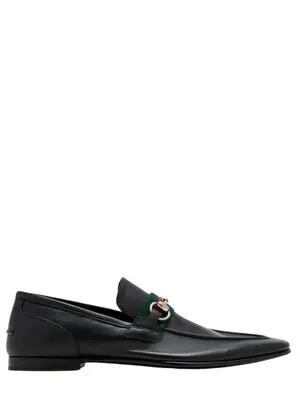 Gucci Leather Loafers - Black