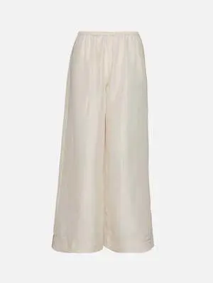 ST. AGNI Woven Check Relaxed Pants