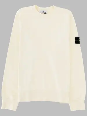 Stone Island Felpa Con Patch Logo