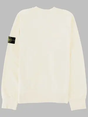 Stone Island Felpa Con Patch Logo