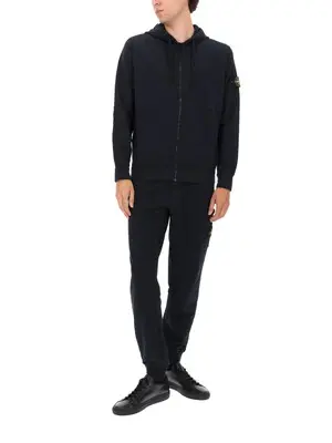 Stone Island Pantalone Jogger In Felpa