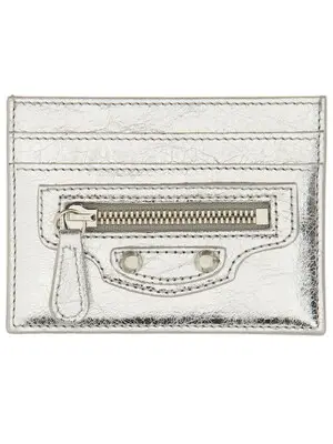 Balenciaga Card Holder "le City - Silver