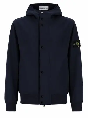 Stone Island Giacca Con Cappuccio - Blue