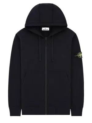 Stone Island Felpa Con Cappuccio - Blue