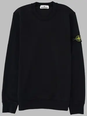 Stone Island Felpa Con Patch Logo