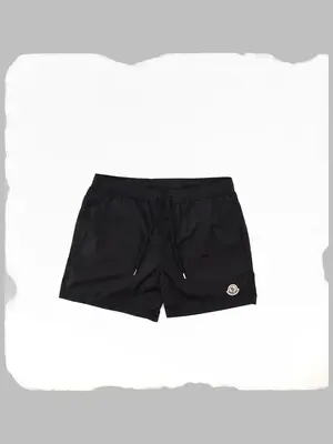 Moncler Costume Da Bagno Con Patch Logo