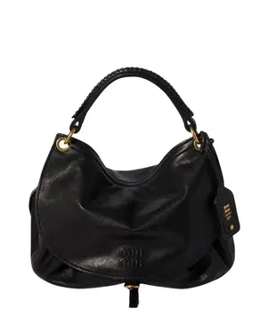 Miu Miu Rendez-vous Leather Hobo Bag