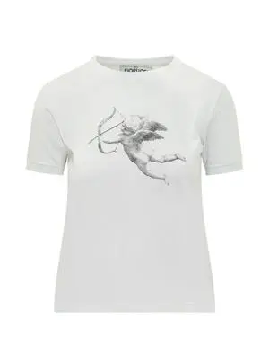 Fiorucci Cupid-print T-shirt - White