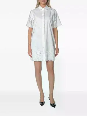 MC2 SAINT BARTH Aurelia Sangallo-embroidered Shirt - White