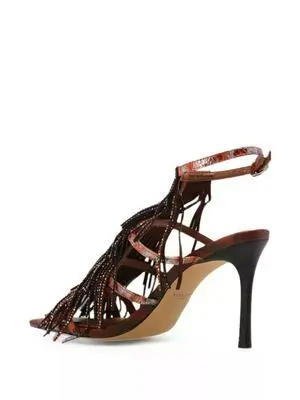 Kurt Geiger Fringe Embellished Stiletto Sandals
