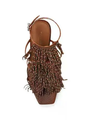 Kurt Geiger Fringe Embellished Stiletto Sandals