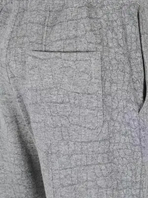 TOM FORD Cashmere Cotton Croco Jacquard Jersey Joggers - Grey