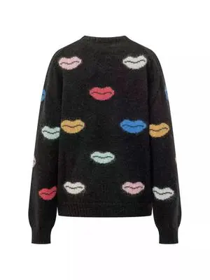 Fiorucci Lips-intarsia Mohair-blend Sweater