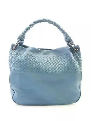 Bottega Veneta 2000s Intrecciato Shoulder Bag - Blue